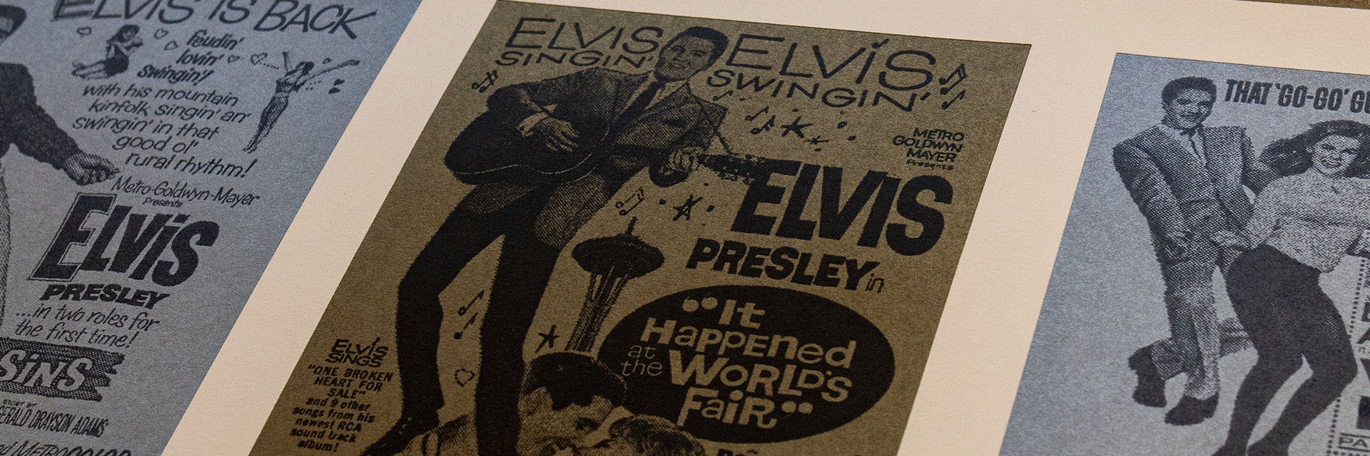 ELVIS: KING OF THE SILVER SCREEN Letterpress Poster from The Press Roo ...