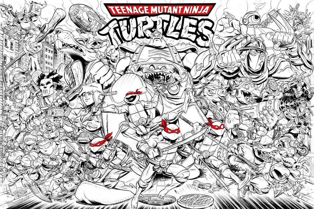 Teenage Mutant Ninja Turtles Mirage Variant Poster – Mondo