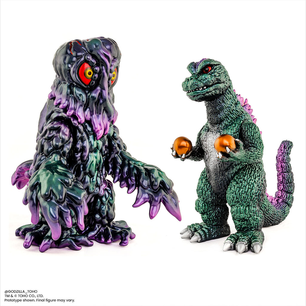 Godzilla and Hedorah Soft Vinyl Figure Set - Oil Slick Variant – Mondo