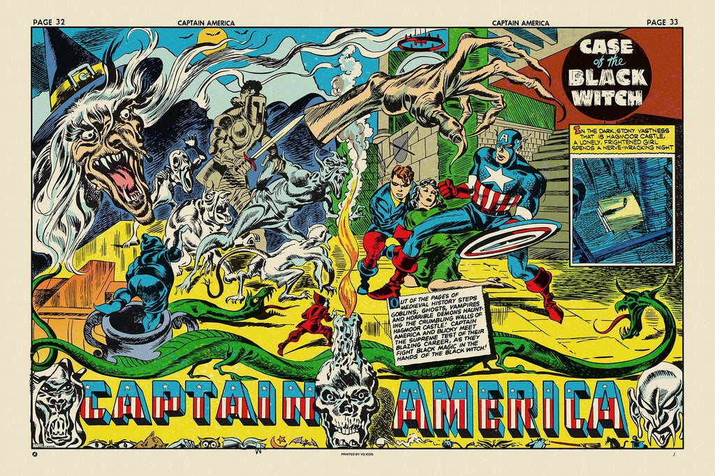 Captain America #8: "Case of the Black Witch" Poster – Mondo