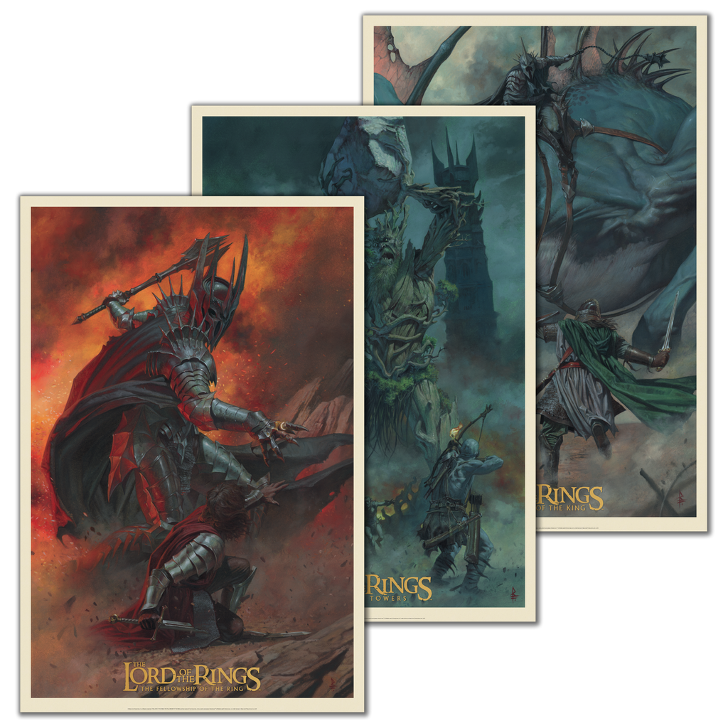 The Lord of the Rings Trilogy (Timed Edition) Poster Bundle – Mondo
