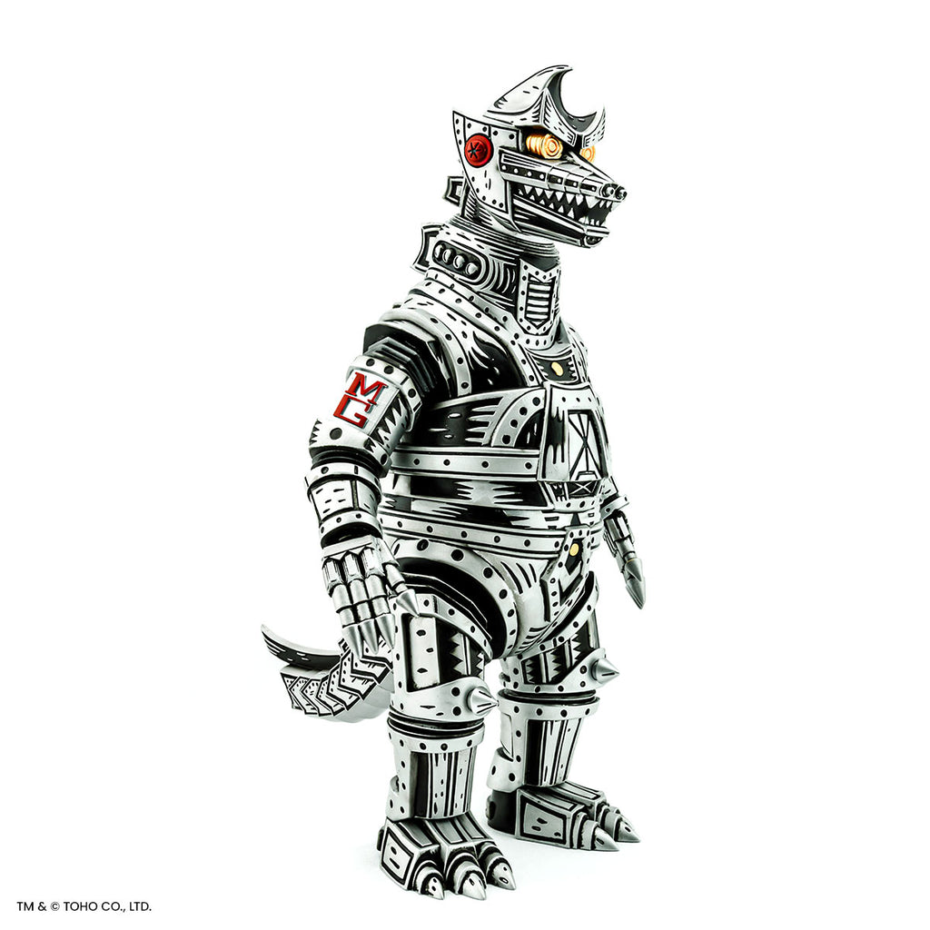 Mechagodzilla (Silver) - Vinyl Designer Figure by Attack Peter - Silve ...