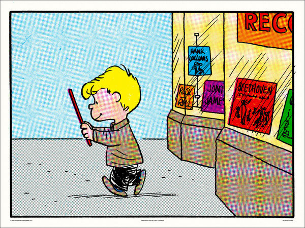 Peanuts Schroeder With Record Poster – Mondo
