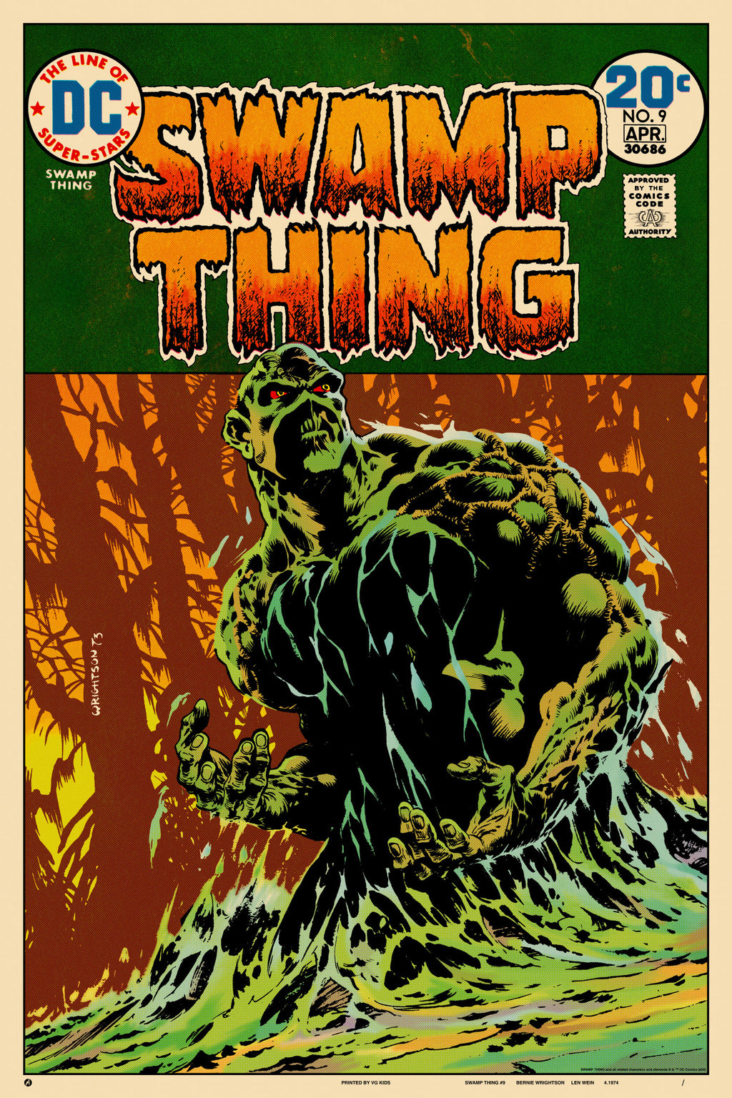 Swamp Thing #9 Poster – Mondo