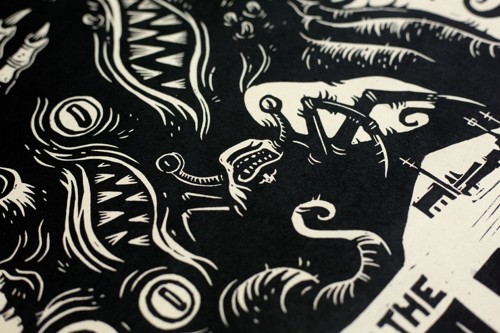 The Thing Linocut Poster – Mondo