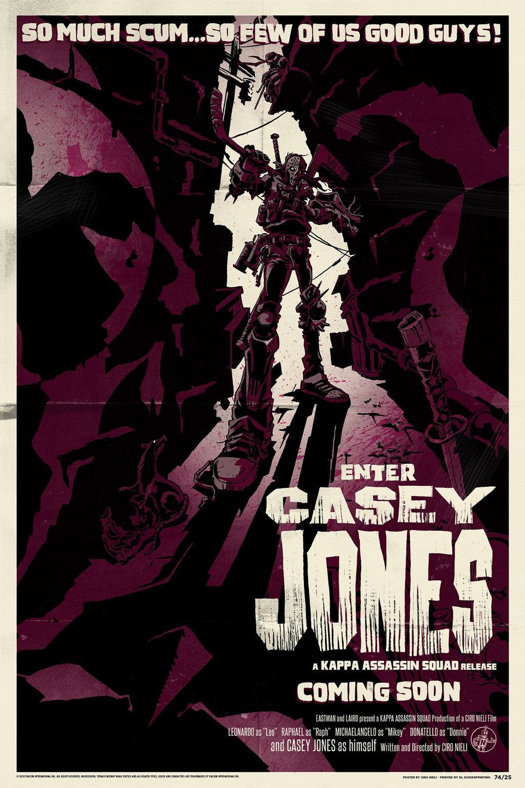 TMNT – "Enter Casey Jones" Poster – Mondo