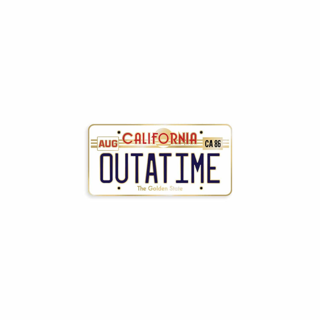 OUTATIME License Plate Enamel Pin – Mondo