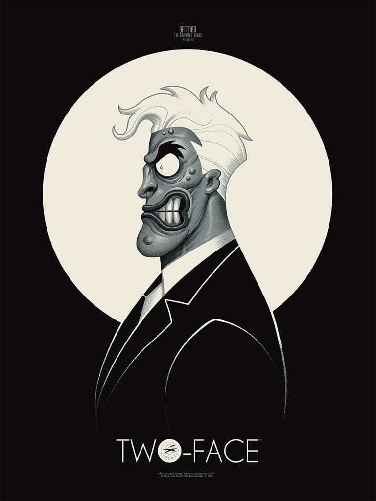 Batman: The Animated Series - Two Face Screenprinted Poster – Mondo