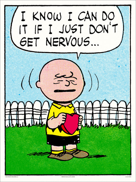 Peanuts Don't Get Nervous Poster – Mondo