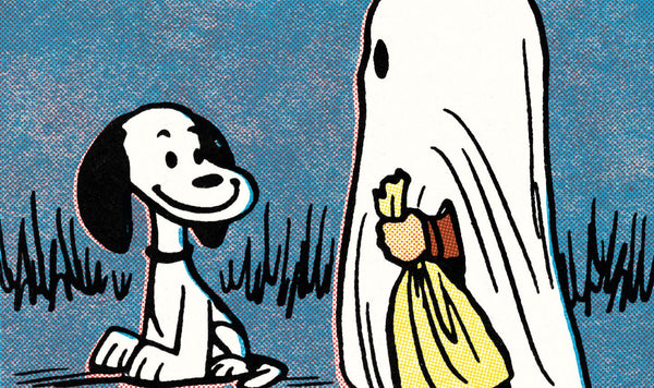 Peanuts Snoopy and Ghost Poster – Mondo