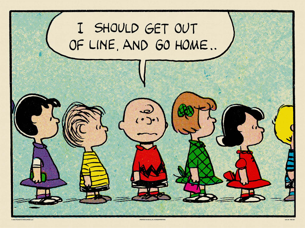 Peanuts Line Poster – Mondo