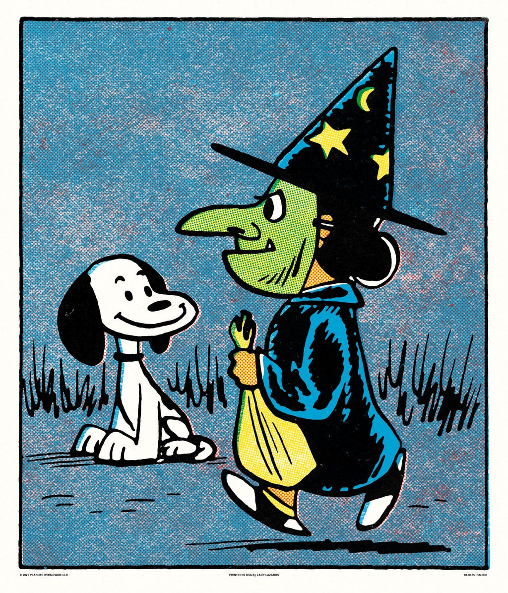 Peanuts Snoopy and Witch Poster – Mondo