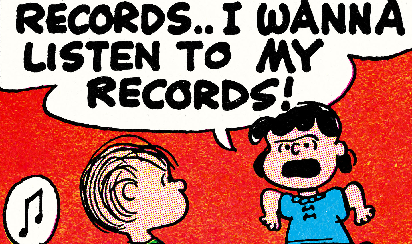 Peanuts Those Records Poster – Mondo