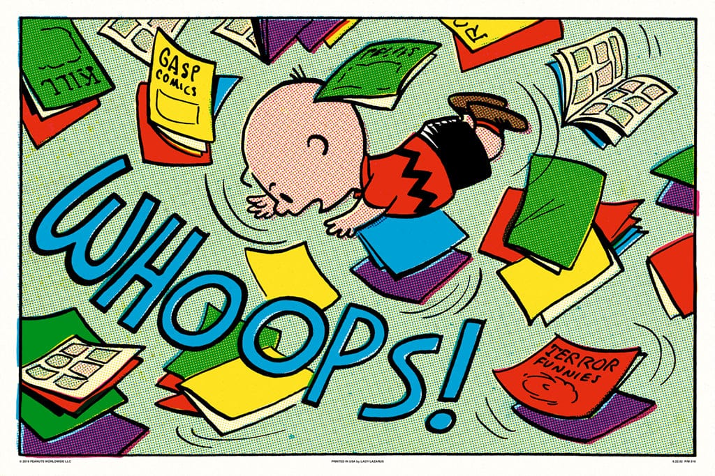 Peanuts Whoops Poster – Mondo
