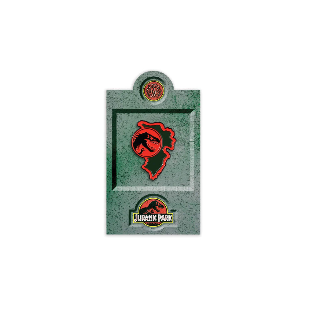 Jurassic Park – Tyrannosaurus Rex Paddock Sign Enamel Pin – Mondo