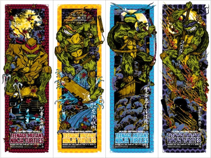 TMNT – 4 Poster Set – Mondo